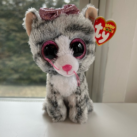 Ty | Toys | Nwt 6 Inch Ty Beanie Boos Kiki The Cat | Poshmark